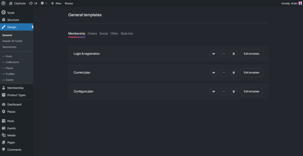 General templates - docs.getvoxel.io